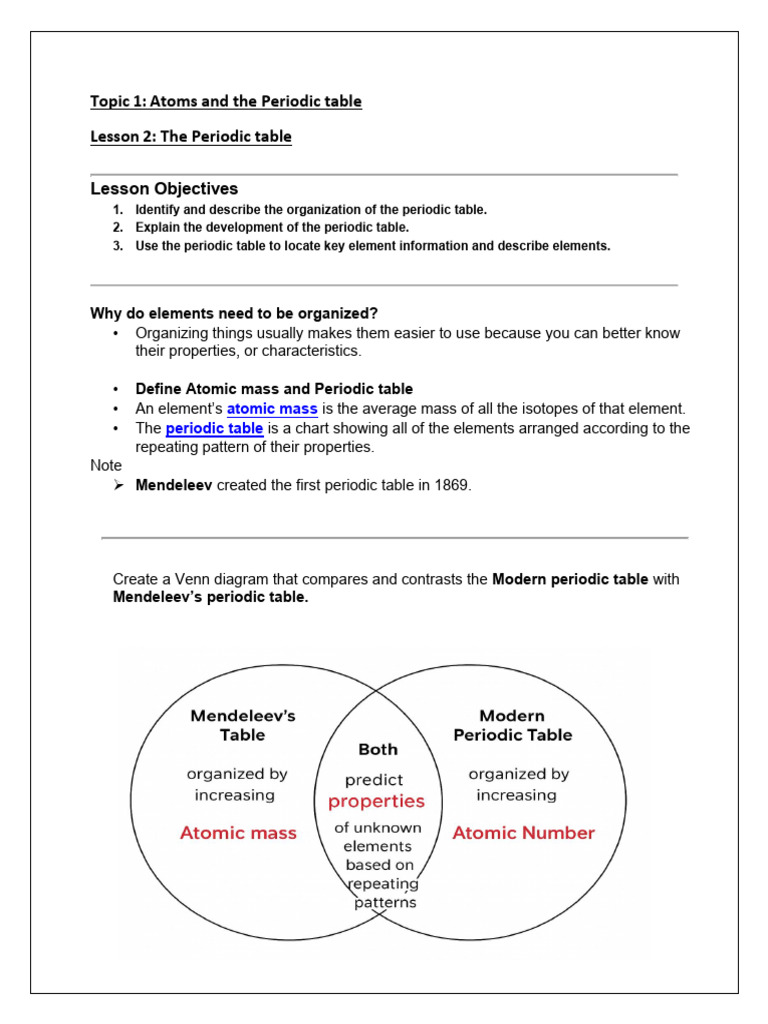 Understanding the Periodic Table | PDF | Chemical Elements | Periodic Table