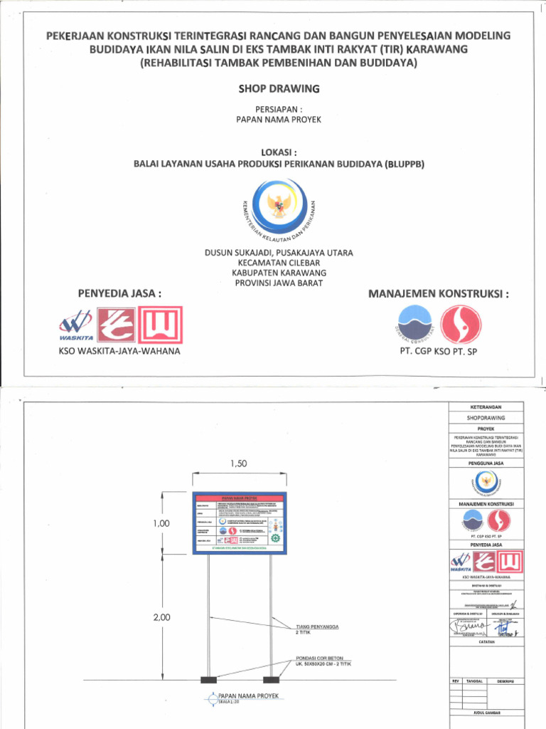 Papan Nama Proyek | PDF