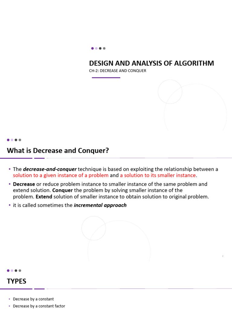DAA CH-2-Decrease and Conquer | PDF | Vertex (Graph Theory) | Discrete ...