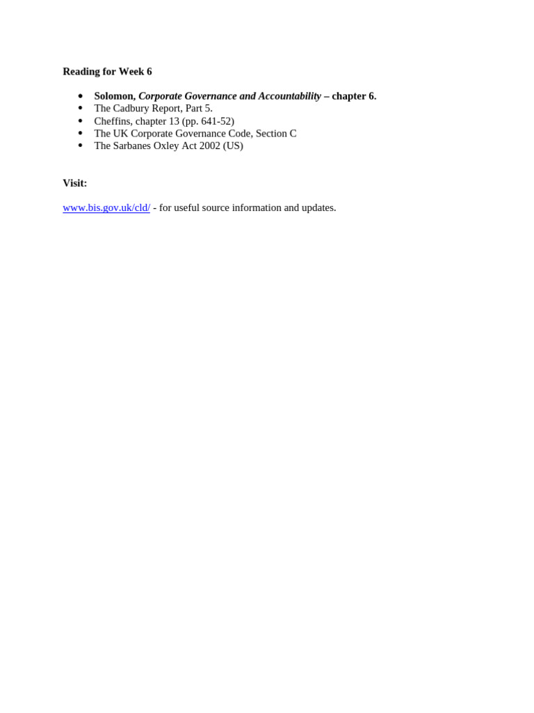 Reading Week 6 | PDF