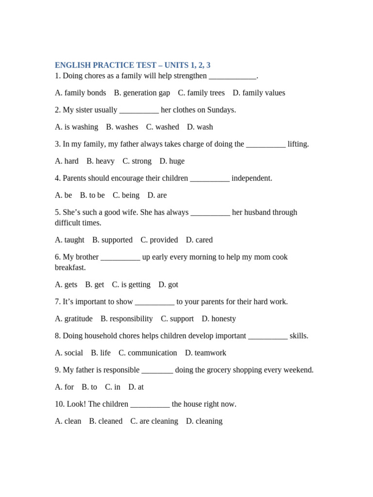 English Practice Units 1 2 3 | PDF | Recycling | Waste