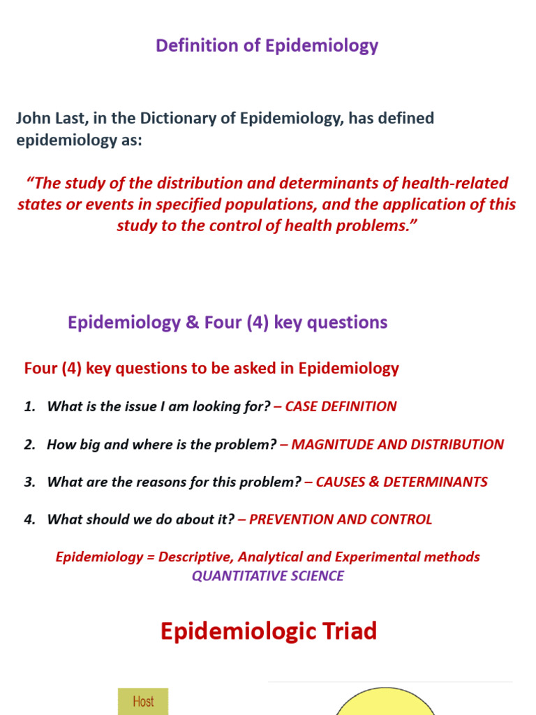 Basic Epidemiology 9th Semester | PDF | Epidemiology | Infection
