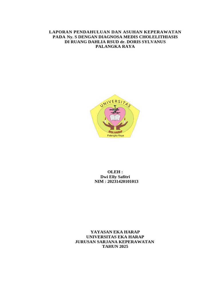 LP+ASKEP PADA PADA Ny. S DENGAN DIAGNOSA MEDIS CHOLELITHIASIS | PDF