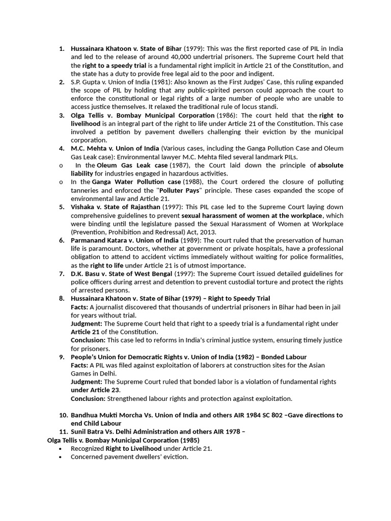 PIL | PDF | Human Rights | Justice