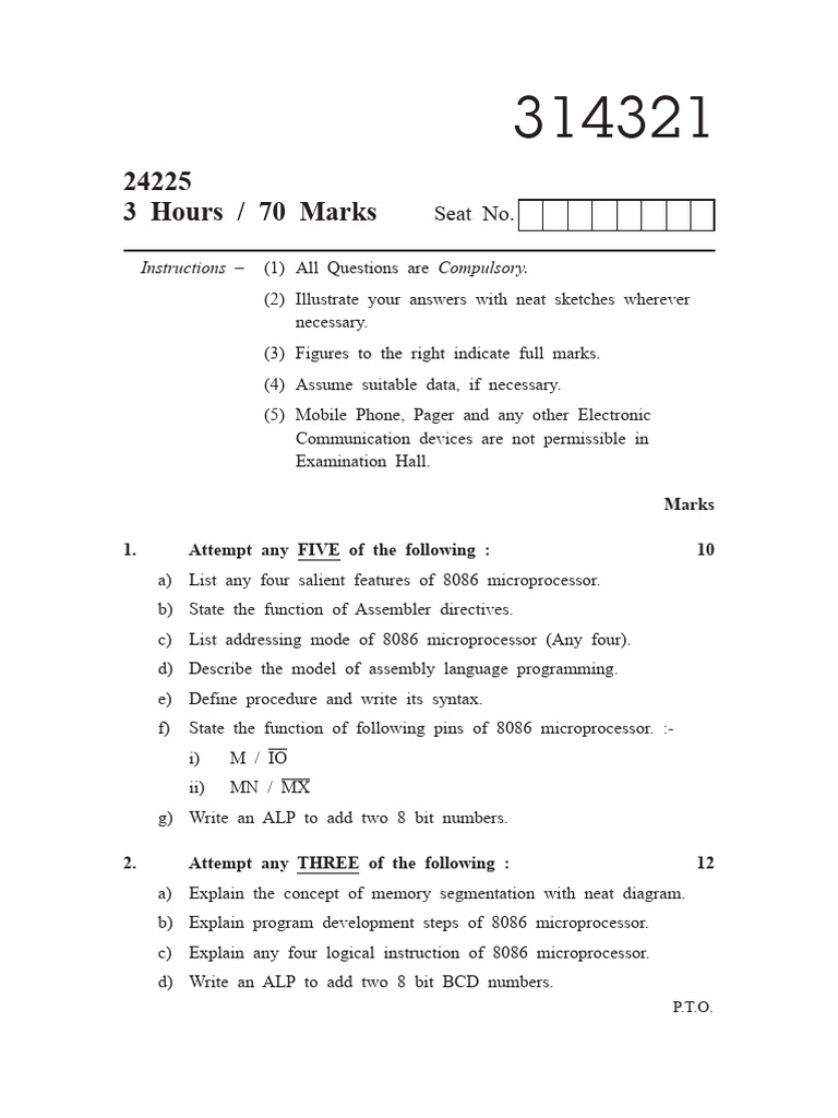 MIC SUM 25 | PDF | Assembly Language | Computer Hardware