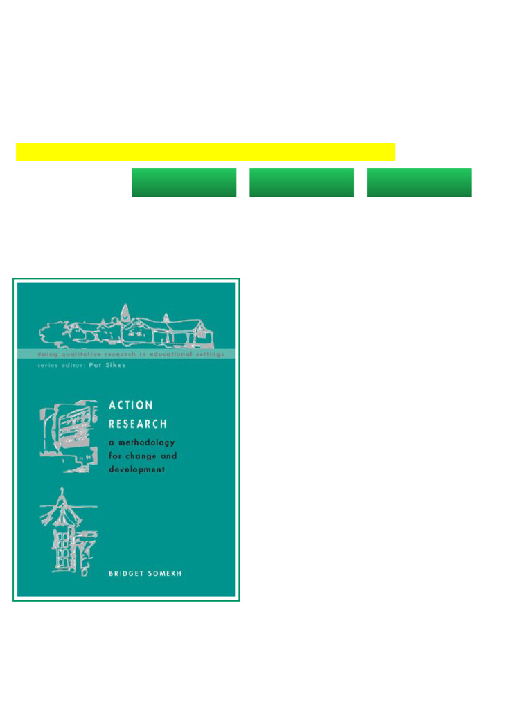Action Research A Methodology for Change and Development 1st Edition ...