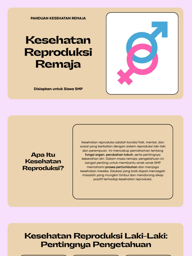 Presentasi - Kesehatan Reproduksi Remaja_20251124_202341_0000 | PDF