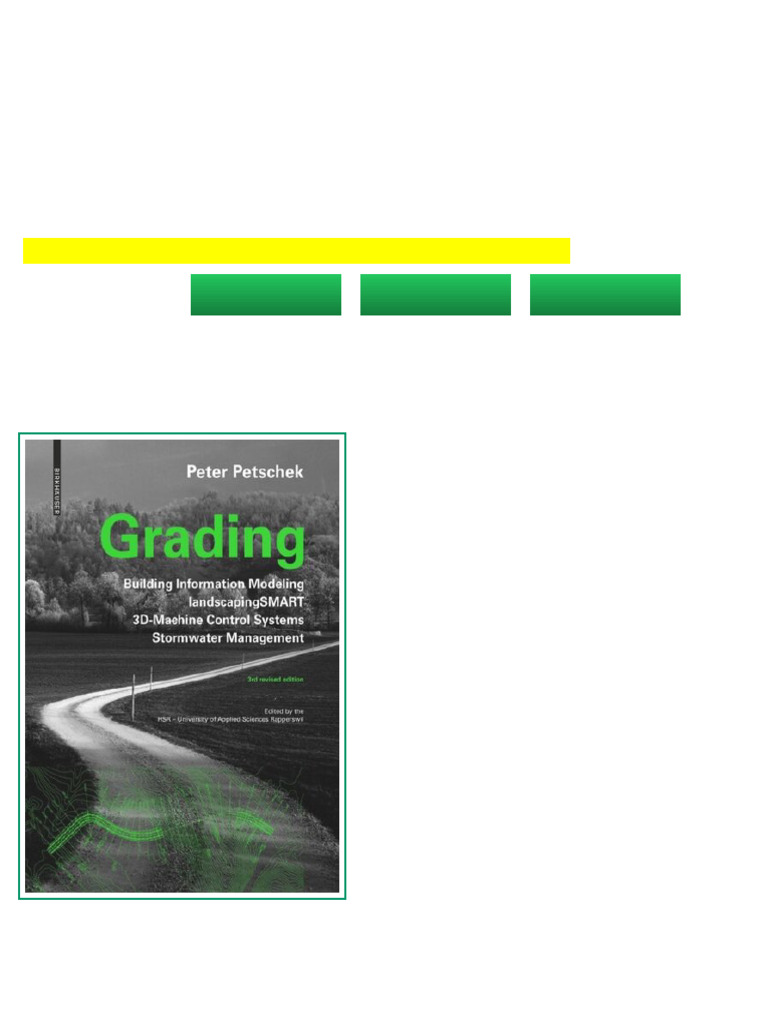 (Ebook) Grading: BIM. landscapingSMART. 3D-Machine Control Systems ...