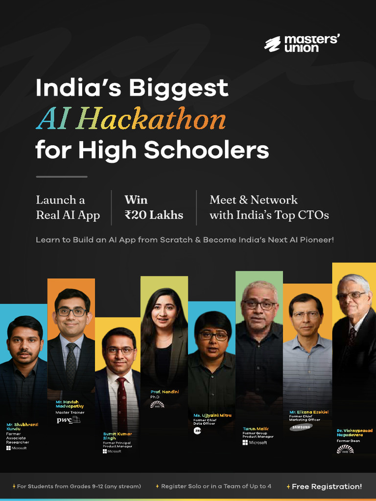 AI Hackathon Brochure | PDF | Artificial Intelligence | Intelligence ...