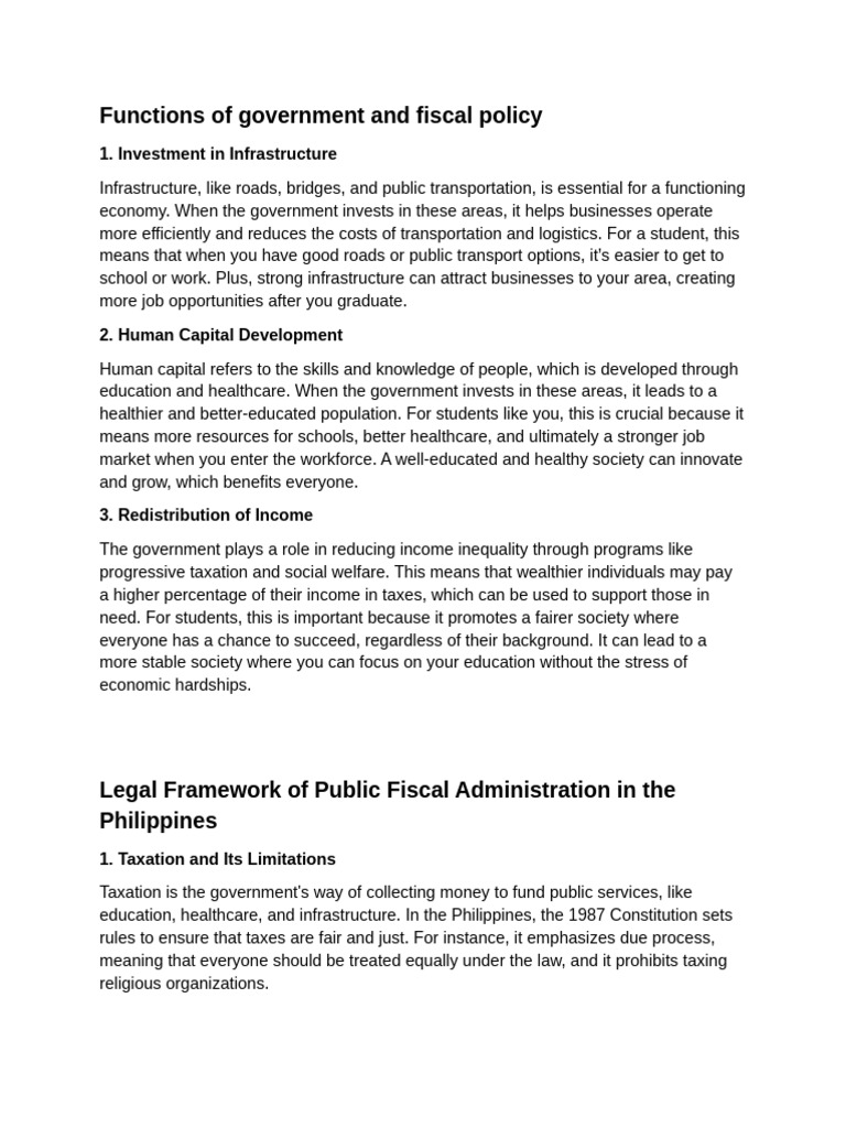 Public Fiscal Administration | PDF | Taxes | Government Spending