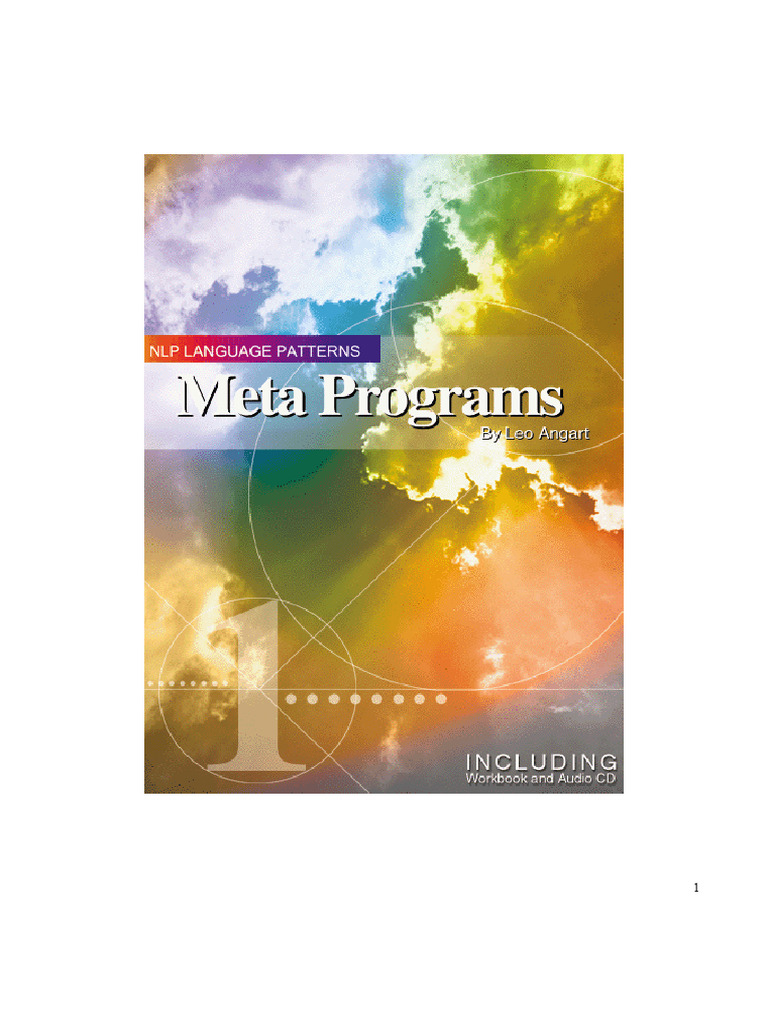 Understanding Meta Programs in NLP | PDF | Motivational | Motivation