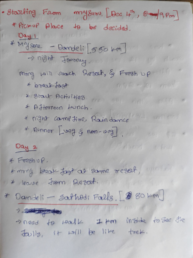 Final Trip Plan | PDF