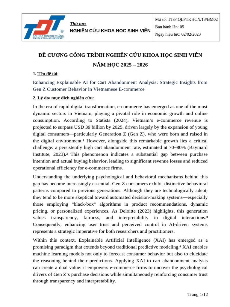 BM02.+De+cuong+nghien+cuu | PDF | Artificial Intelligence | Intelligence (AI) & Semantics