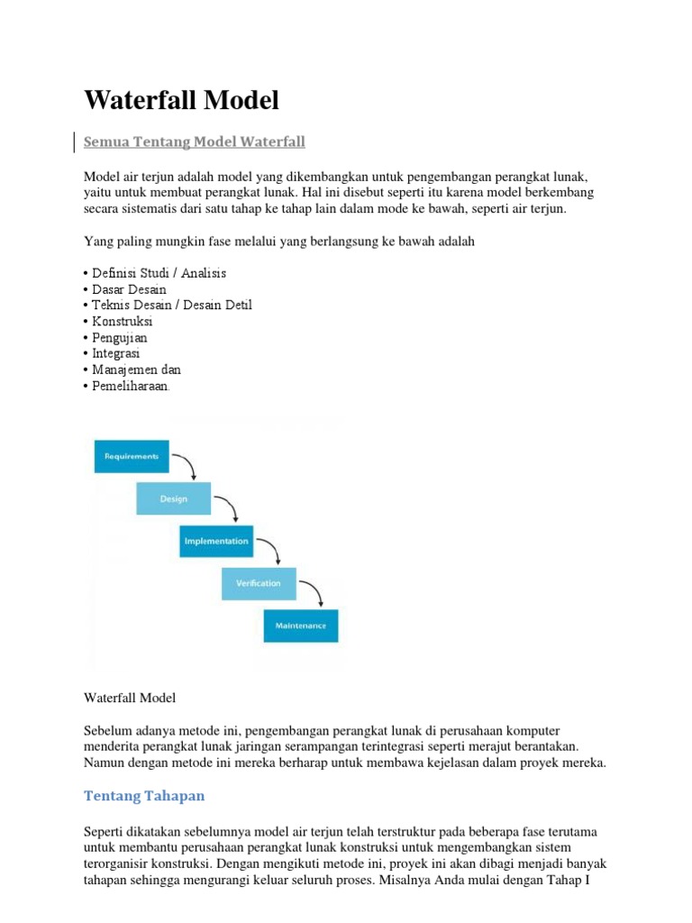 Waterfall Model | PDF