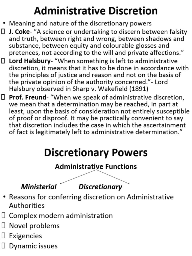 Administrative Discretion | PDF | Justice | Crime & Violence