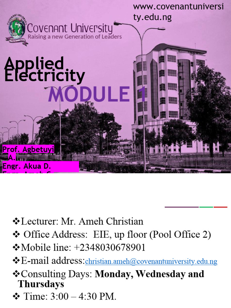 Module 1 - Lecture 1 | PDF | Electromagnetic Induction | Magnetic Field