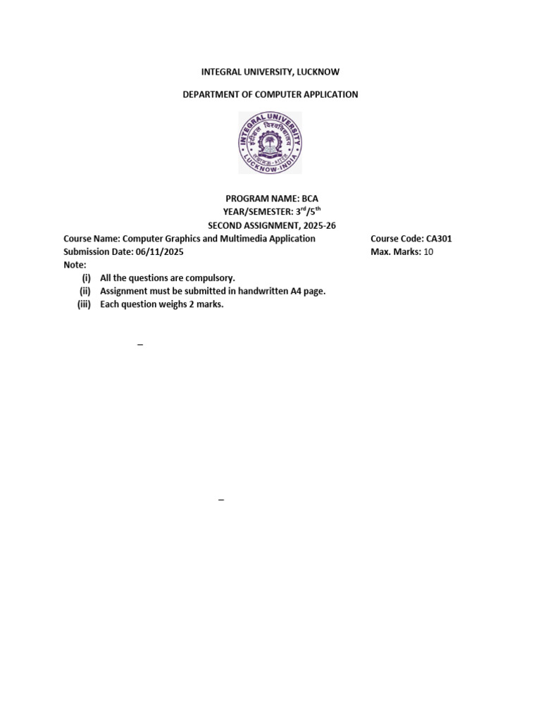 CG Assignment 2 Update | PDF