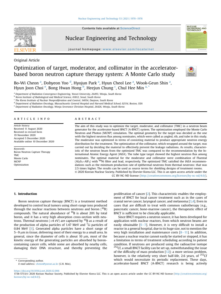 Optimization of Target, Moderator, and Collimator in The Accelerator ...