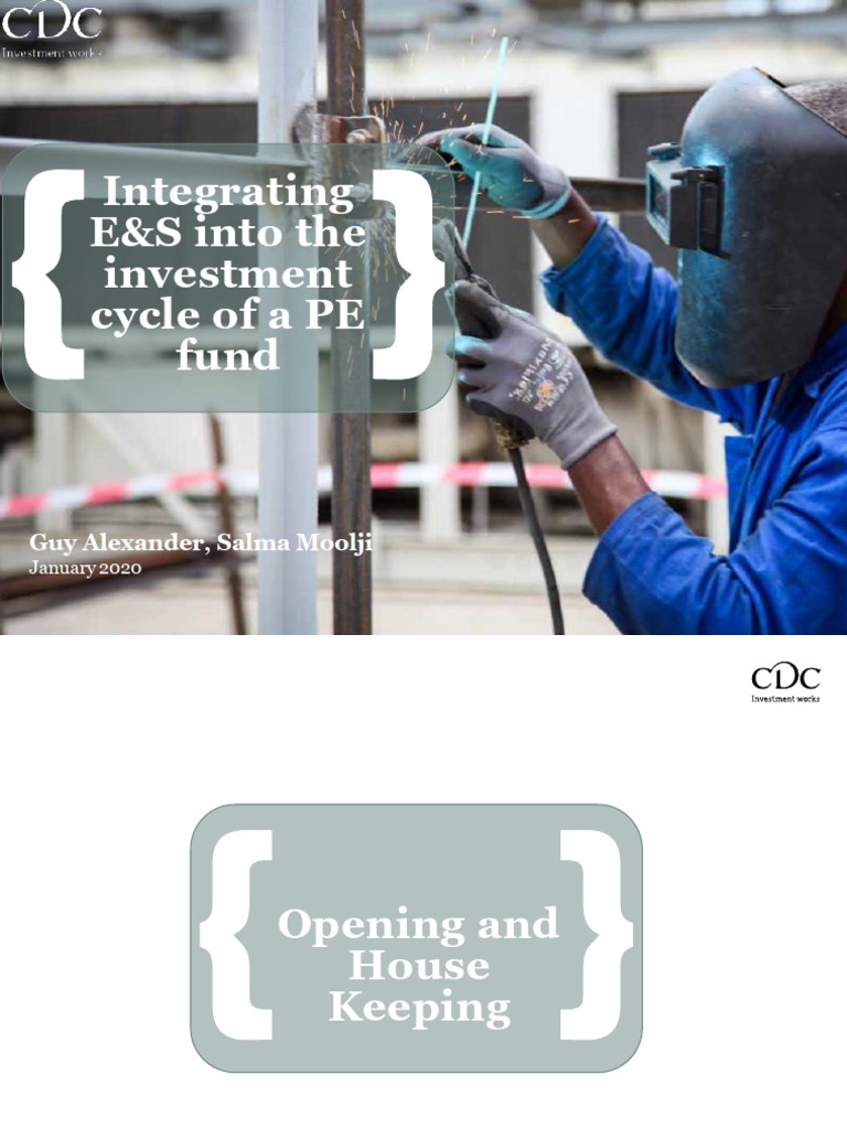 Integrating E&S in The Investment Cycle | PDF | Investment Management ...