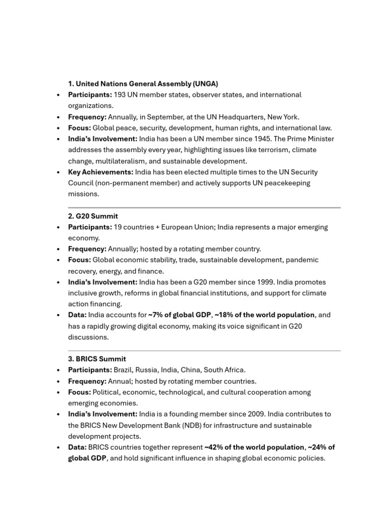 Political and Diplomatic Summits | PDF | World Economic Forum | Economies