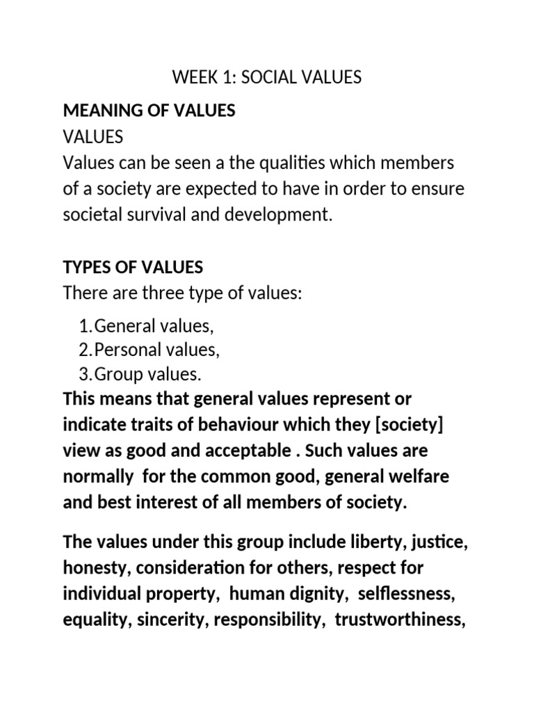 Understanding Social Values and Their Importance | PDF | Hiv/Aids ...