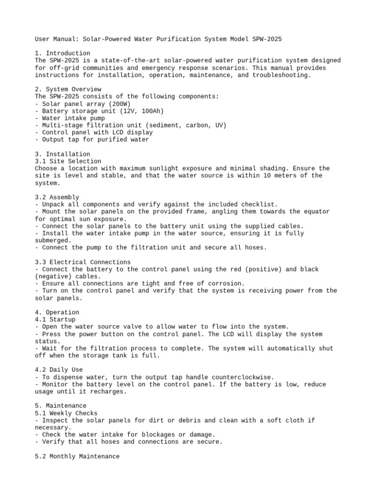 User Manual Solar Powered | PDF | Photovoltaic System | Solar Power