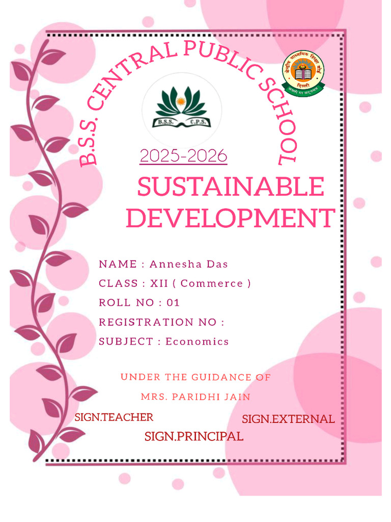 Front Page Annesha 2025-26 Xii | PDF