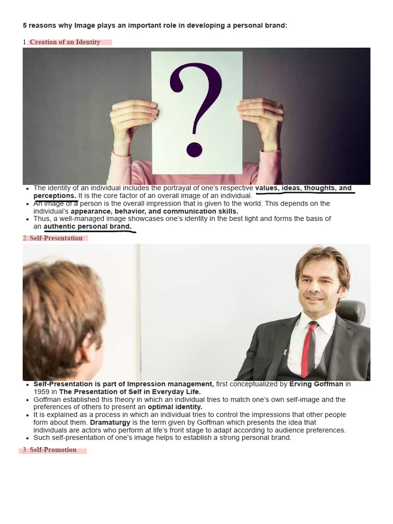 5 Reasons Why Image Plays An Important Role in Personal Branding - IsIM ...