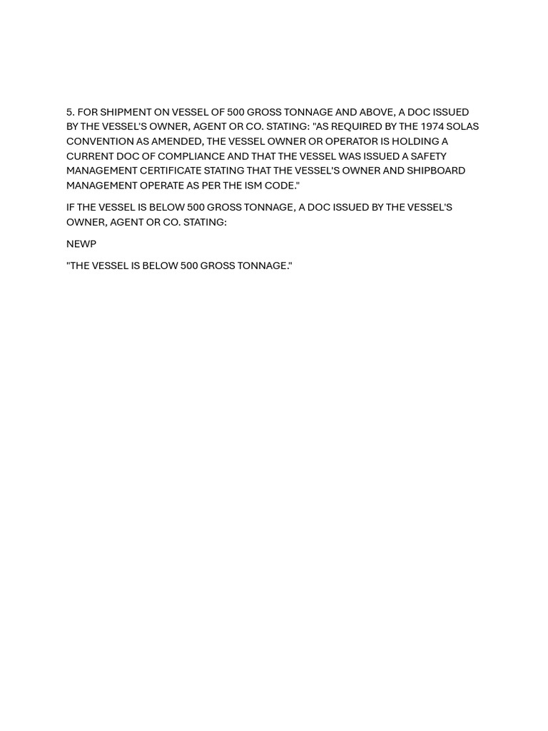 Clause 5 Certificate | PDF