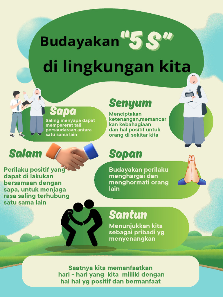 Poster Informasi Kegiatan Di Bulan Ramadan Ilustratif Hijau Dan Putih ...