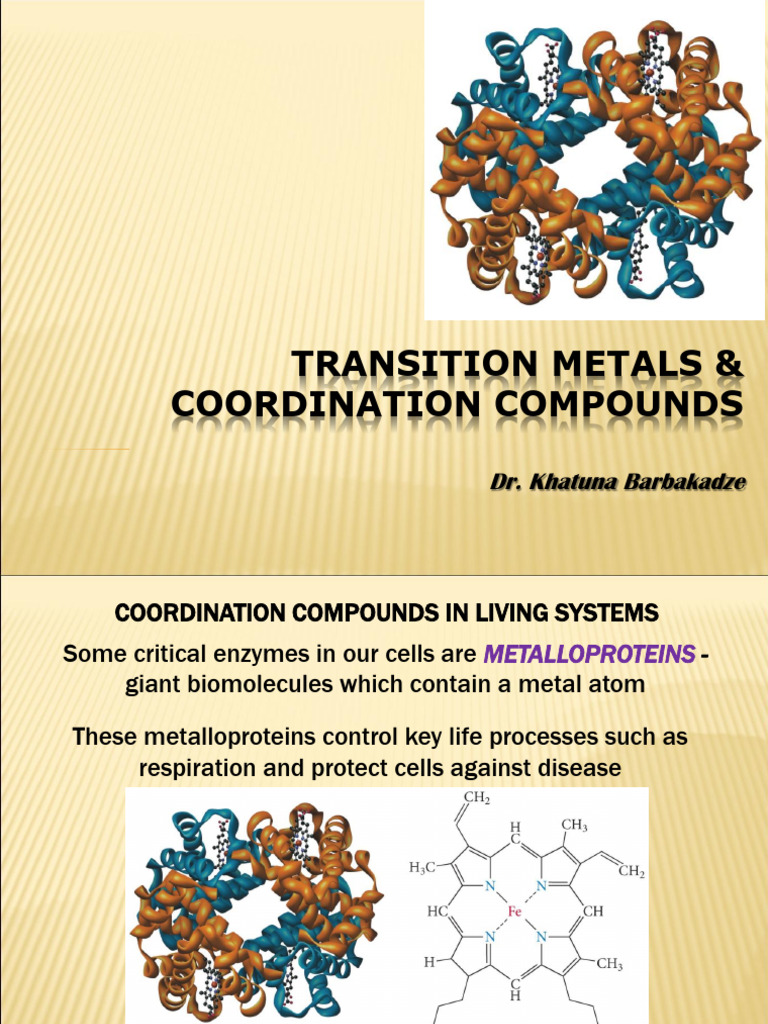 Lecture 3 - Coordination Compounds | PDF | Coordination Complex | Ligand