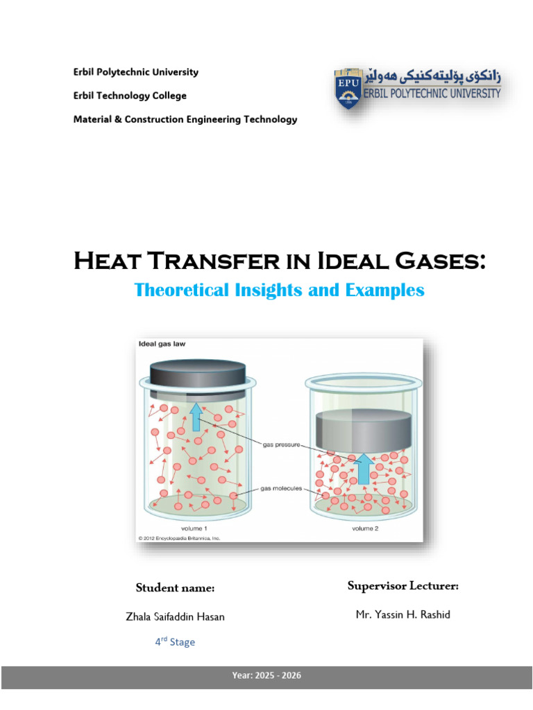 Heat Transfer in Ideal Gases Explained | PDF | Gases | Heat