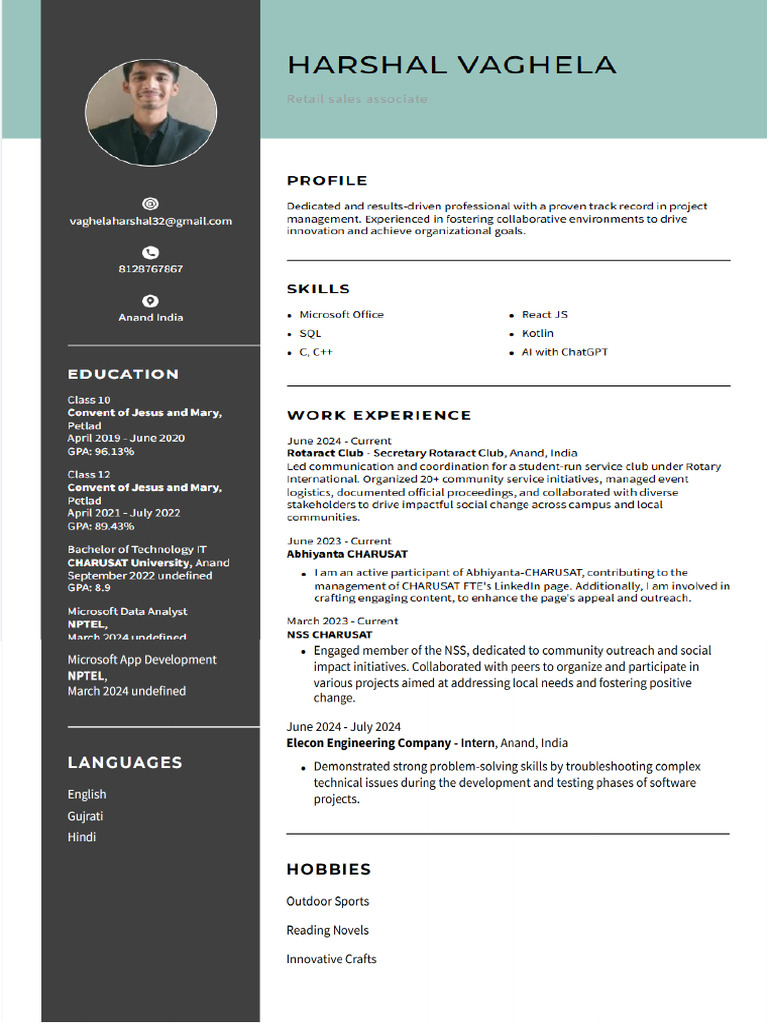 Resume Final | PDF