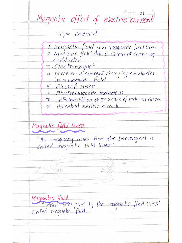 Magnetic Effect | PDF