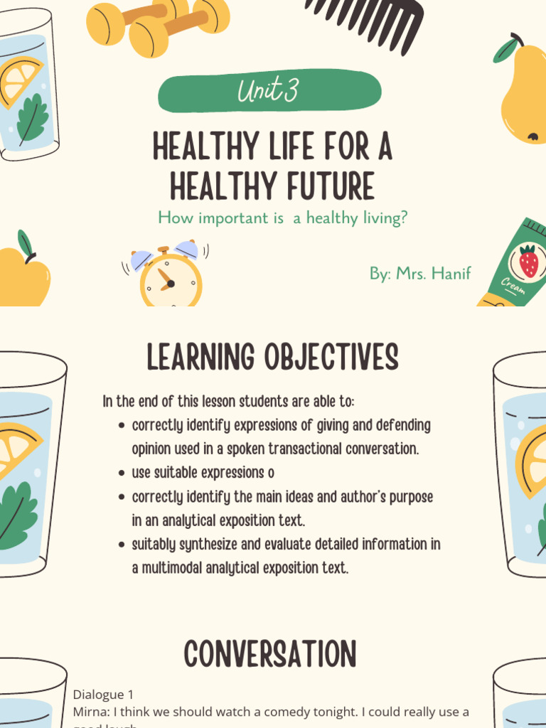 Unit 3 - Healthy Life For A Healthy Future - 20251021 - 071919 - 0000 ...