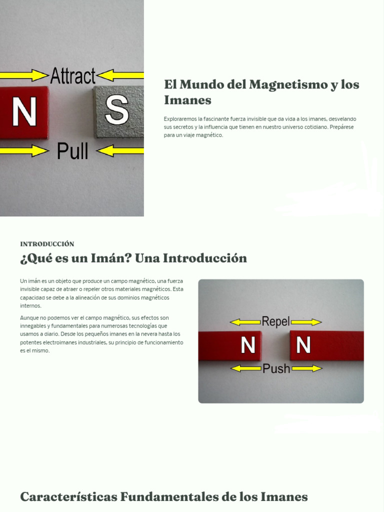 El Mundo Del Magnetismo y Los Imanes | PDF | Imán | Magnetismo