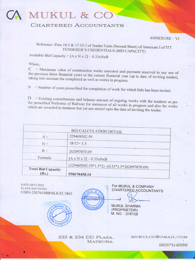 STC Bid Capacity 18month | PDF