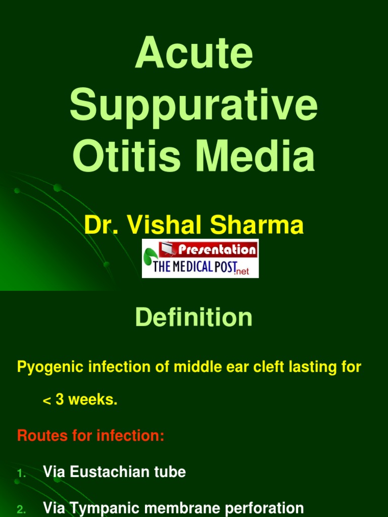Stages of Acute Suppurative Otitis Media | PDF | Medicine | Diseases ...