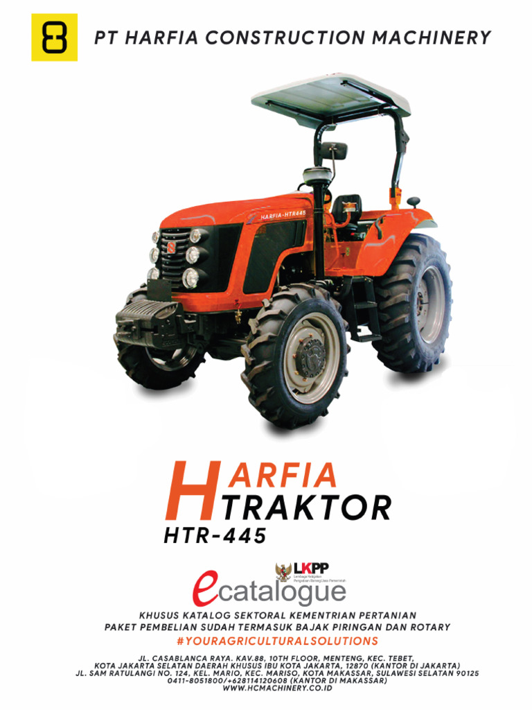 Brosur Traktor Roda 4 - HTR - 445 | PDF
