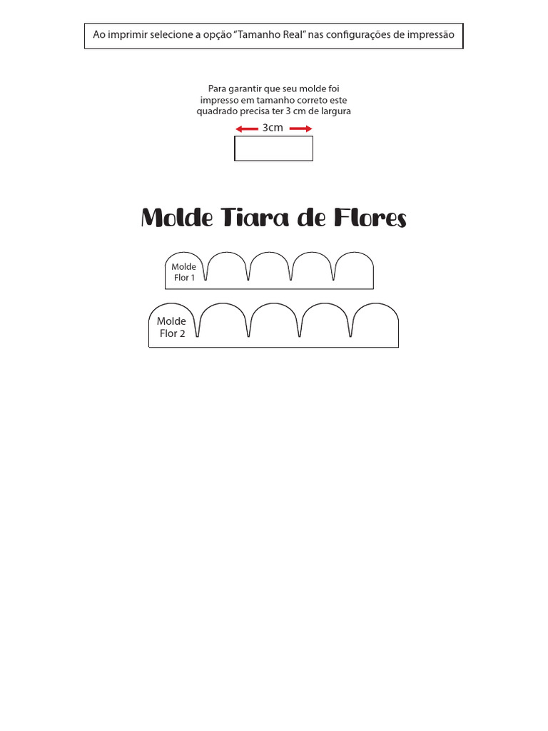 Molde Tiara de Flor | PDF