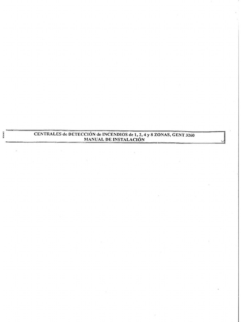 Manual Alarma Gent 3260 | PDF