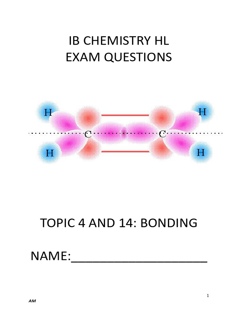 IB Chemistry HL Bonding Exam Guide | PDF | Chemical Bond | Ionic Bonding