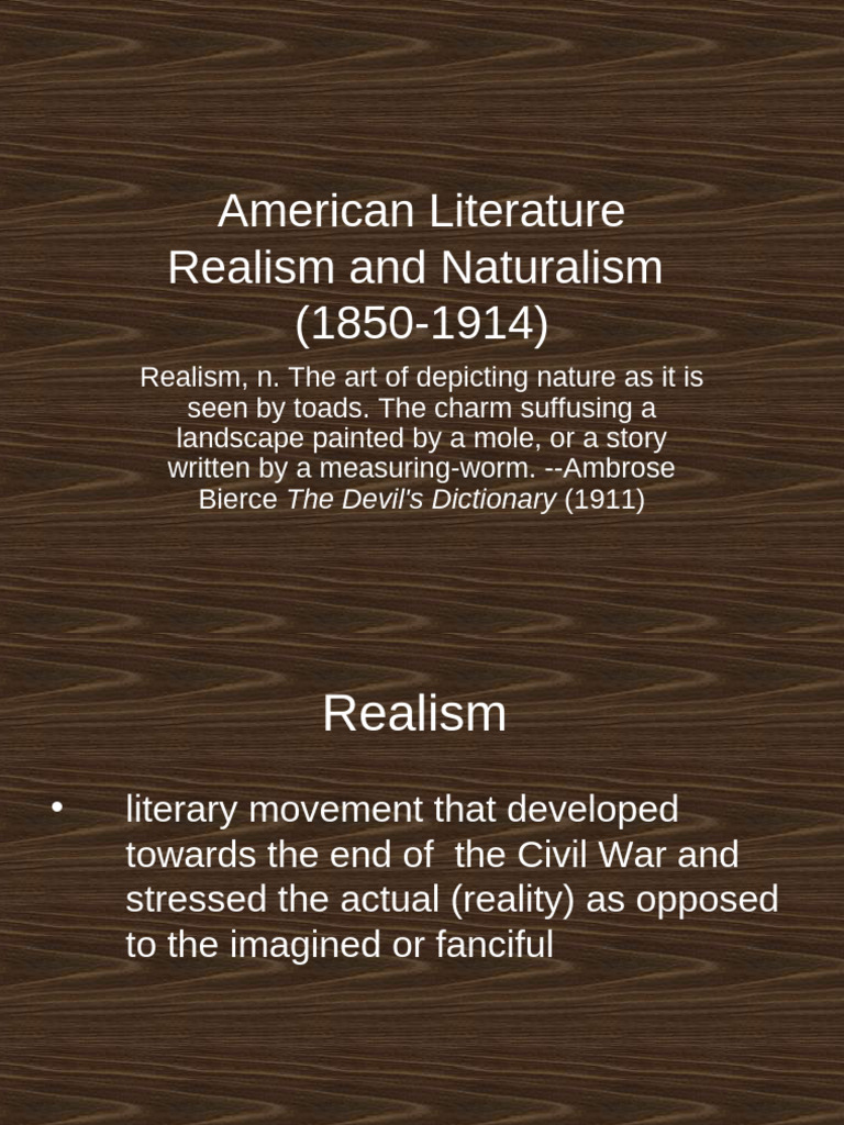 580284002 American Realism Naturalism Lecture Powerpoint | PDF ...