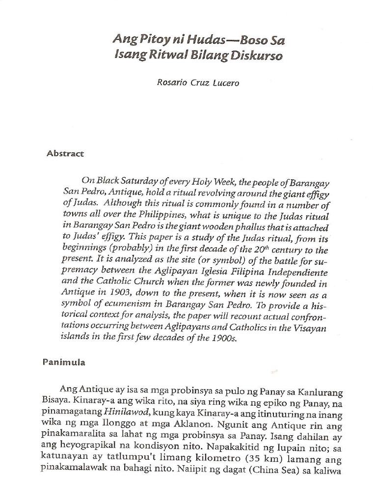 LUCERO Ang Pitoy Ni Hudas | PDF