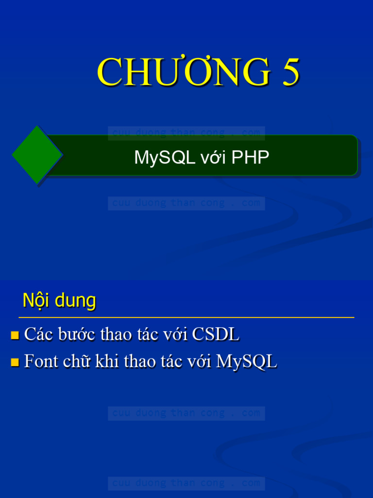 Lap Trinh Web PHP Mysql | PDF