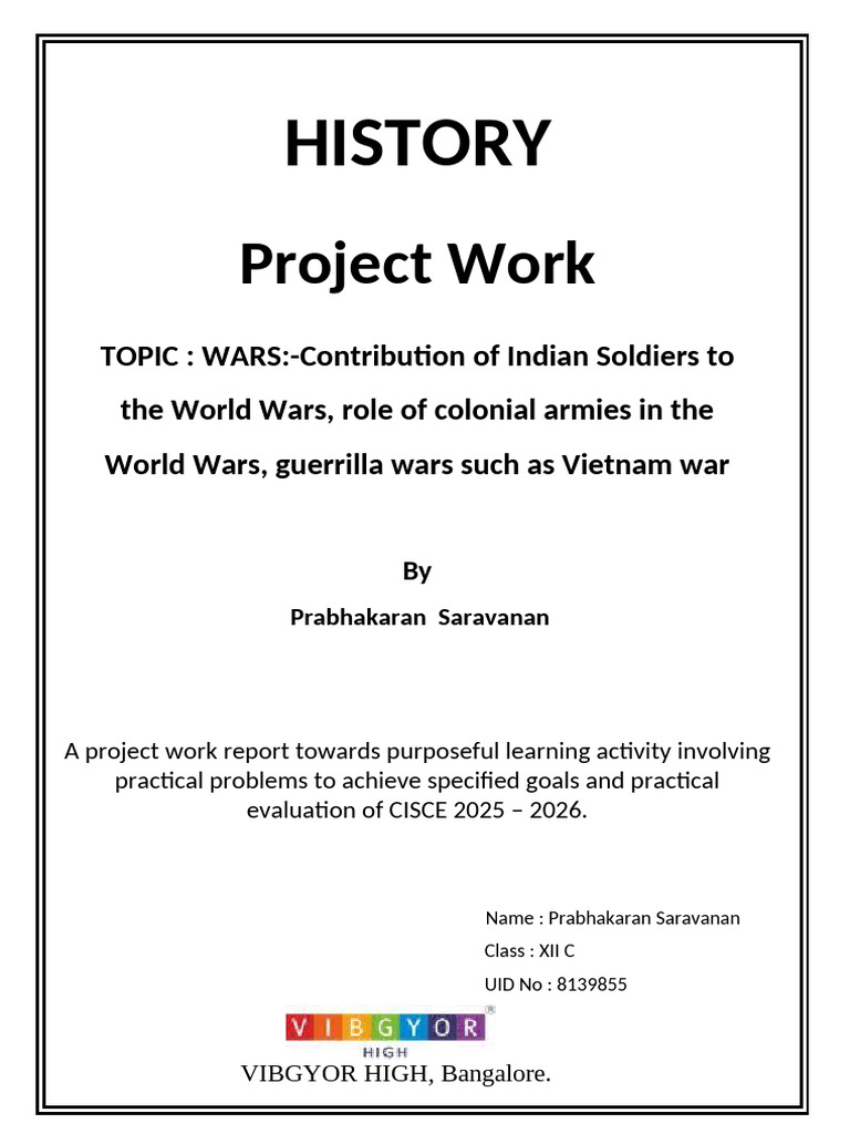 History Project Certificate | PDF