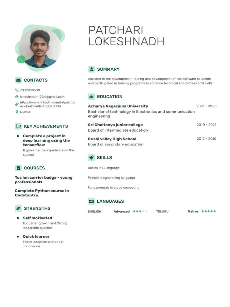 Lokesh Tcs Resume | PDF