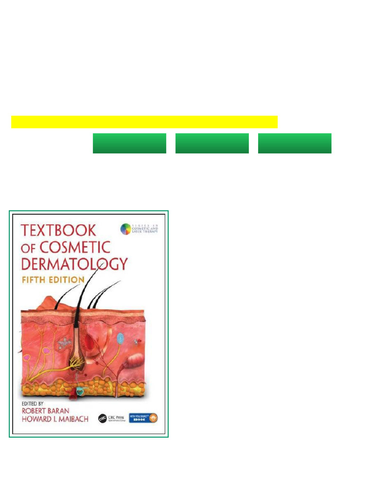 (Ebook) Textbook of Cosmetic Dermatology by Robert Baran, Howard I ...