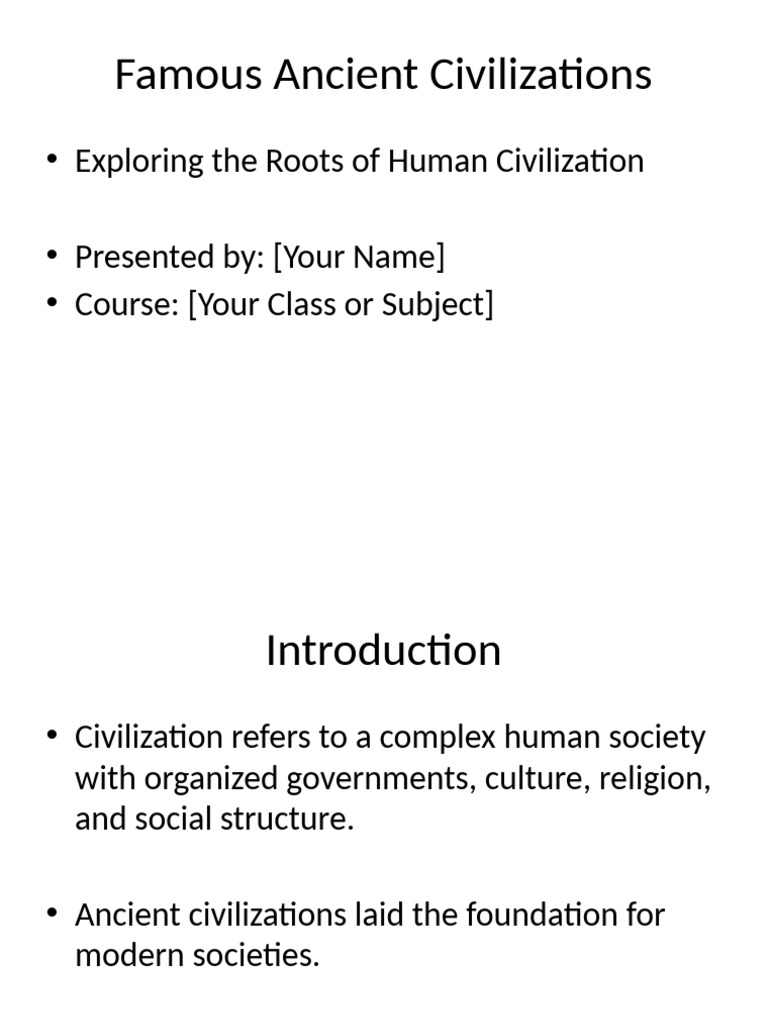 Famous Ancient Civilizations Parchment Theme | PDF