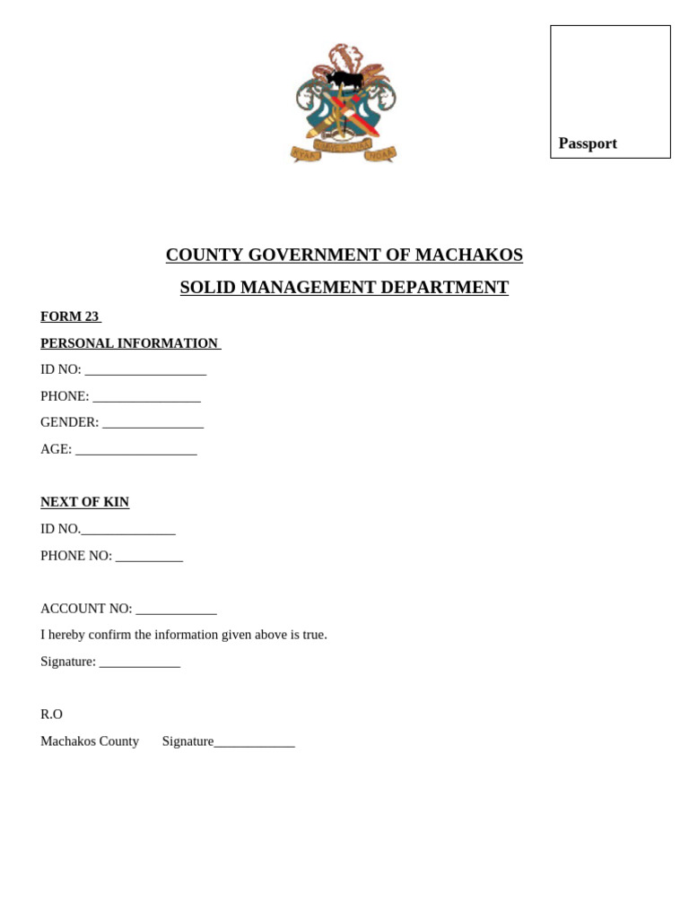 County Government of Machakos | PDF
